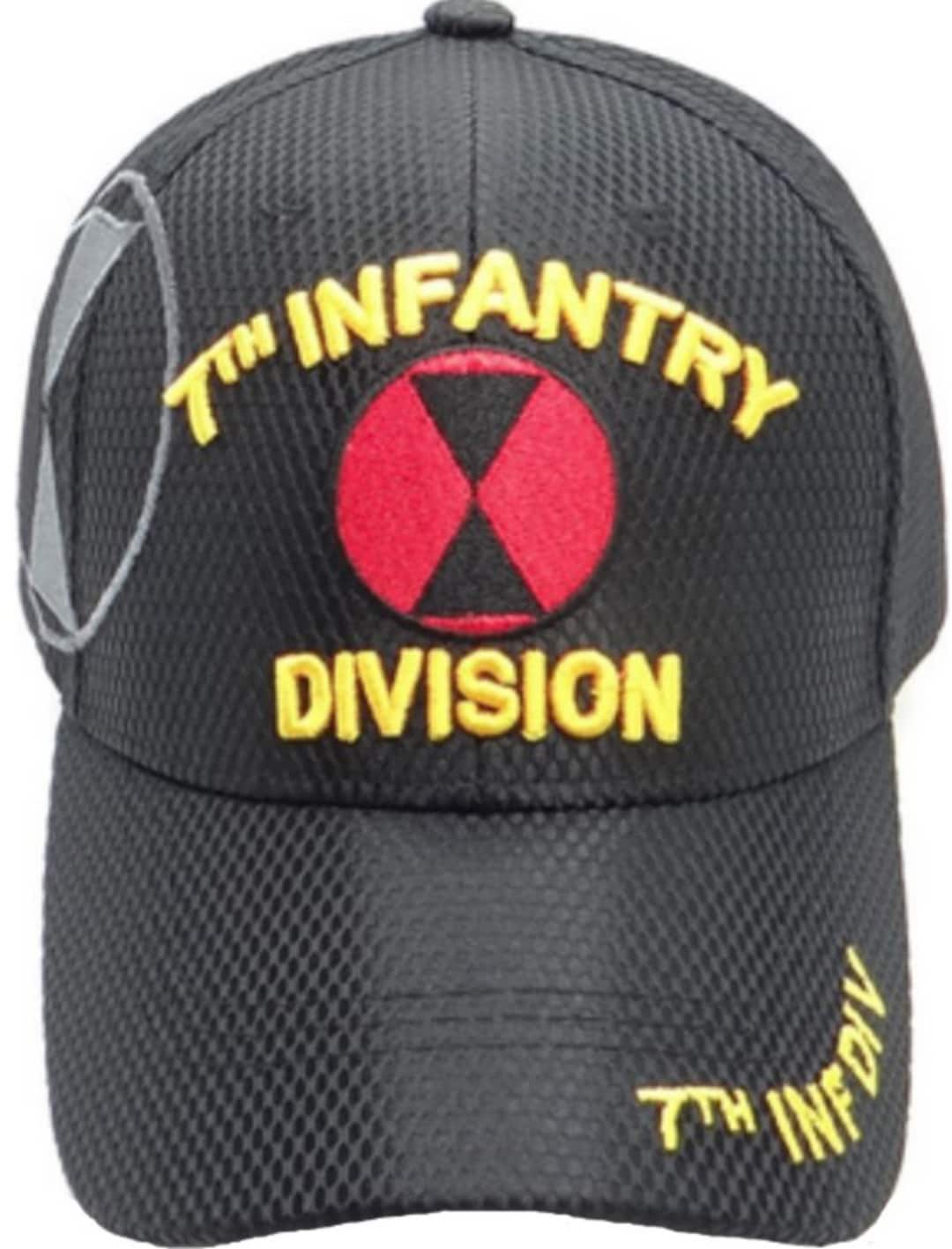 U.S. Army, 7th ID, 7th Infantry Division, Mesh Black Hat - Etsy