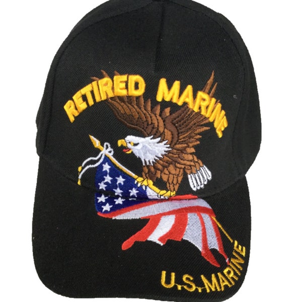 Marine Corps Retired Hat - Etsy