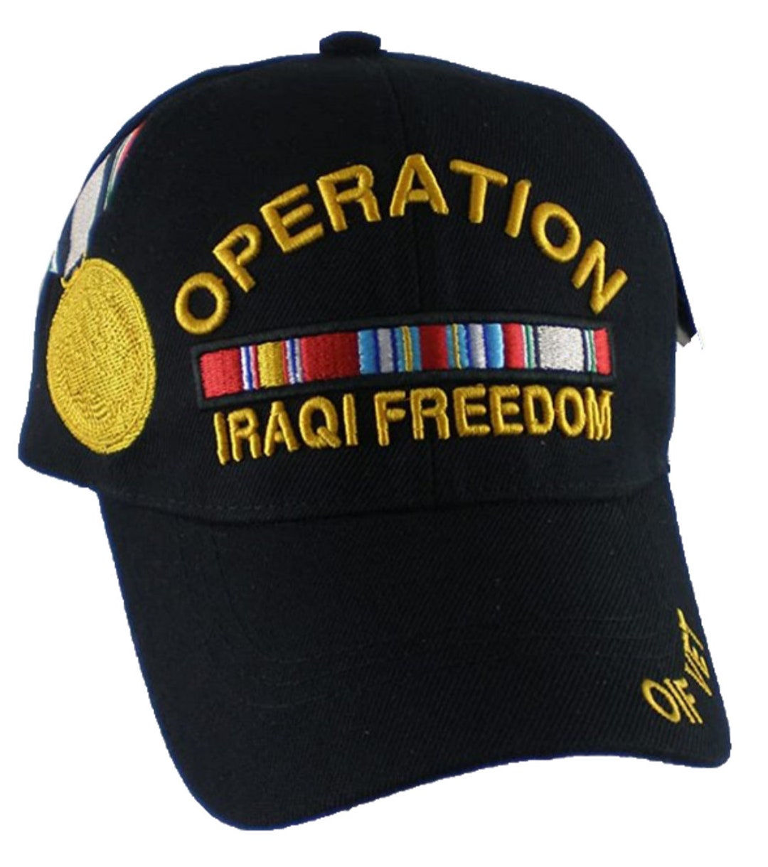 Operation Iraqi Freedom With Medal on Side, Black Hat - Etsy