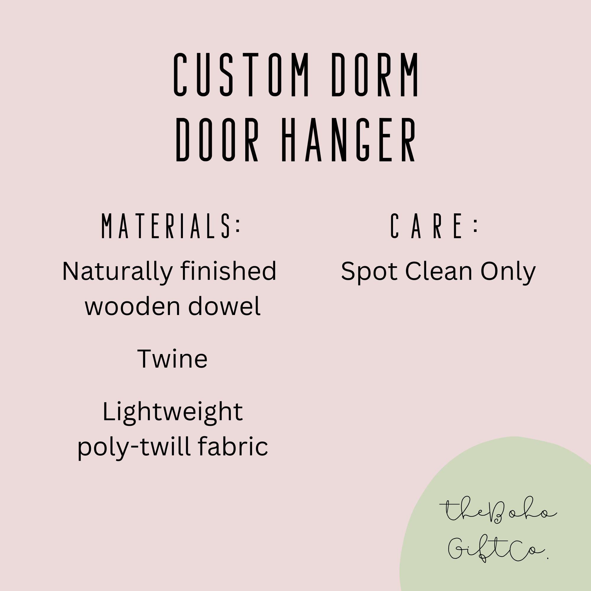 Personalized Dorm Room Sign, Dorm Door Sign, College Dorm Decor, Roomie ...