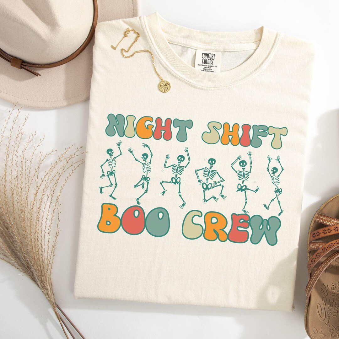 Team Night Shift Halloween Shirt, Night Shift Nurse Shirt, Team Night ...