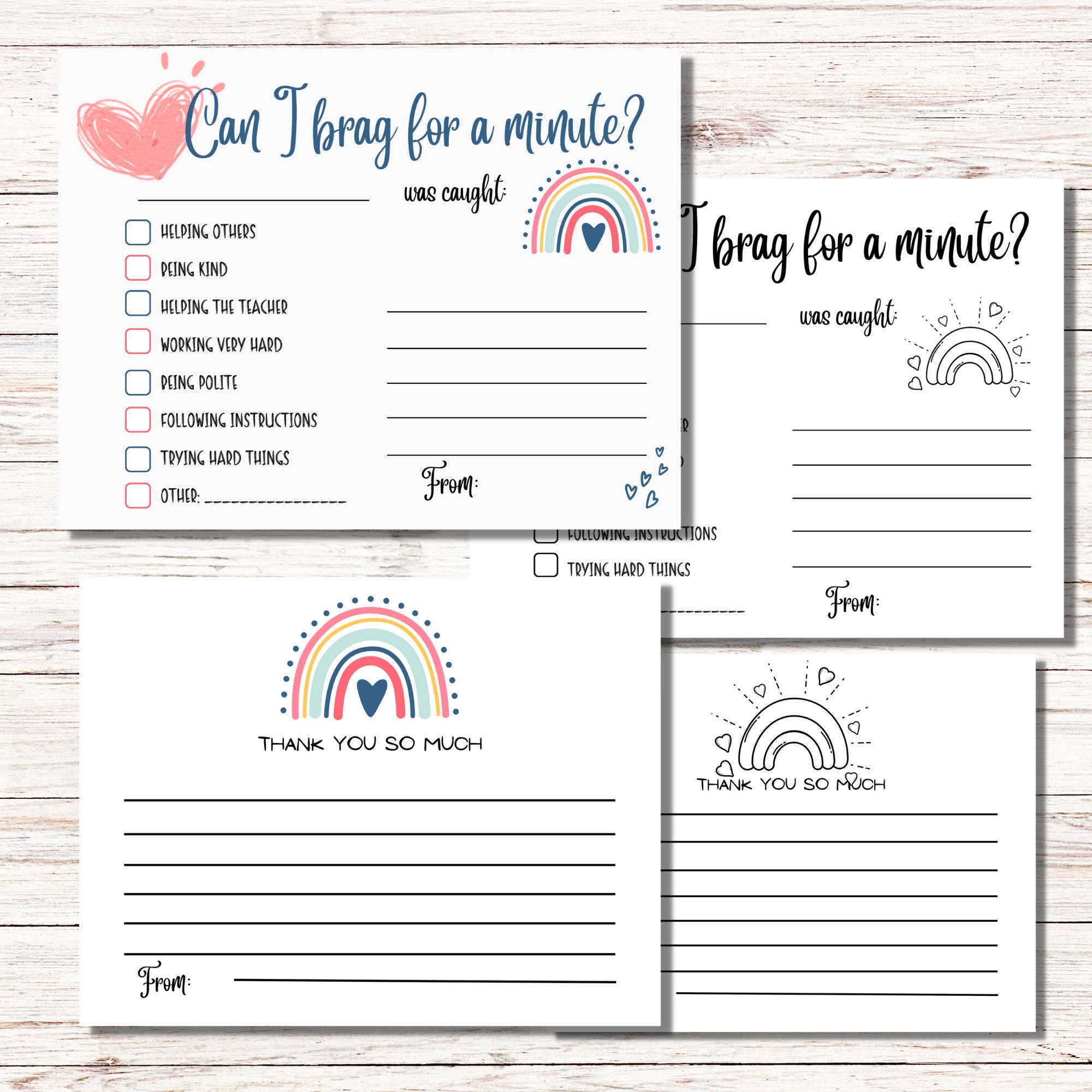 Digital Download, Teacher Mail, Teacher Brag Card, Teacher Good News ...