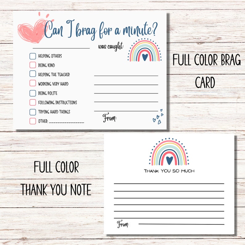 Digital Download, Teacher Mail, Teacher Brag Card, Teacher Good News ...