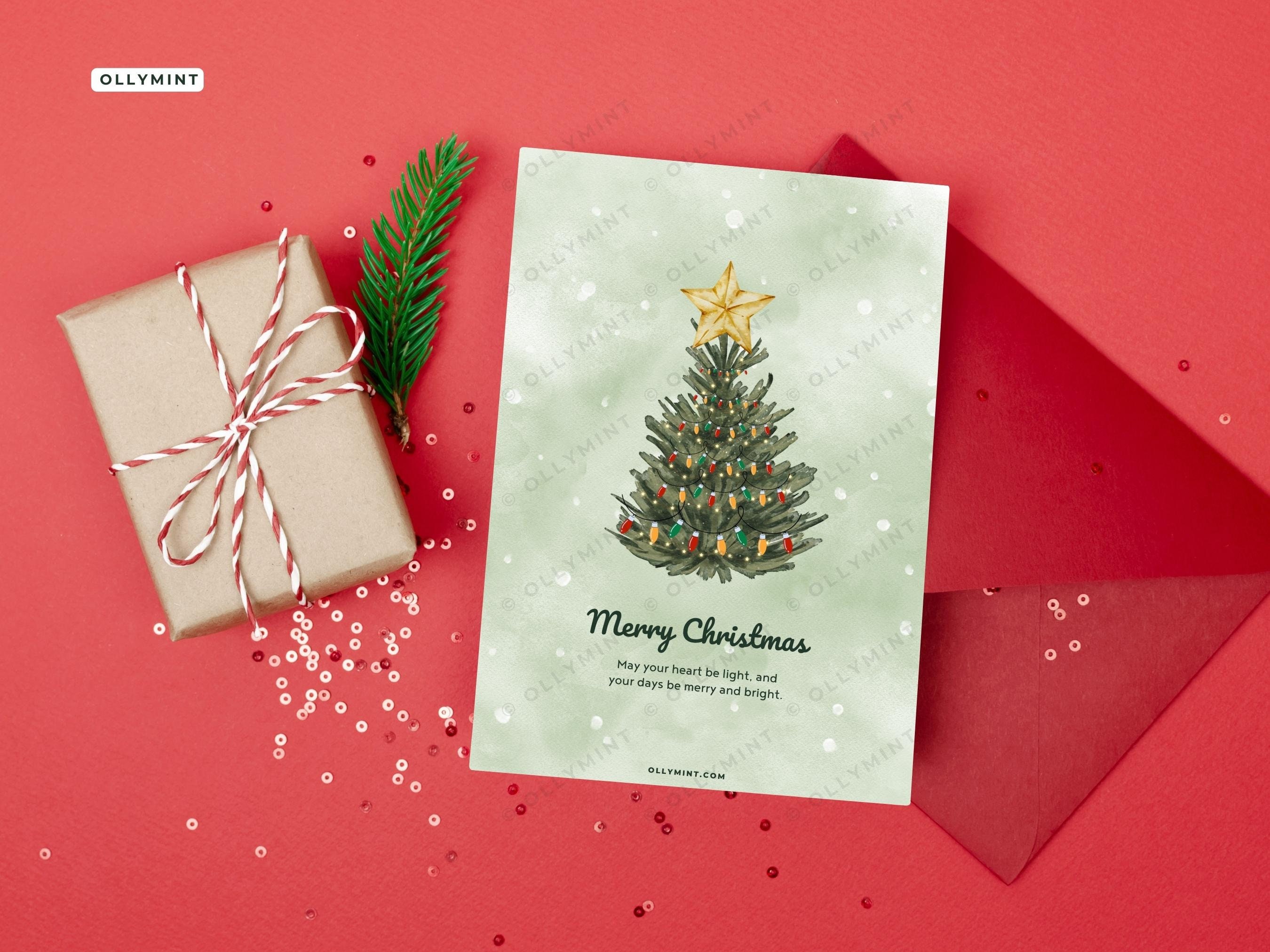 Digital Animated Christmas Greetings: Printable Christmas Card 5x7 ...