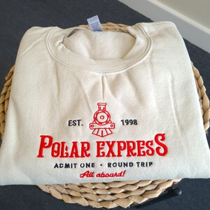 Polar Express Christmas Embroidered Sweatshirt, Christmas Jumper, Polar ...