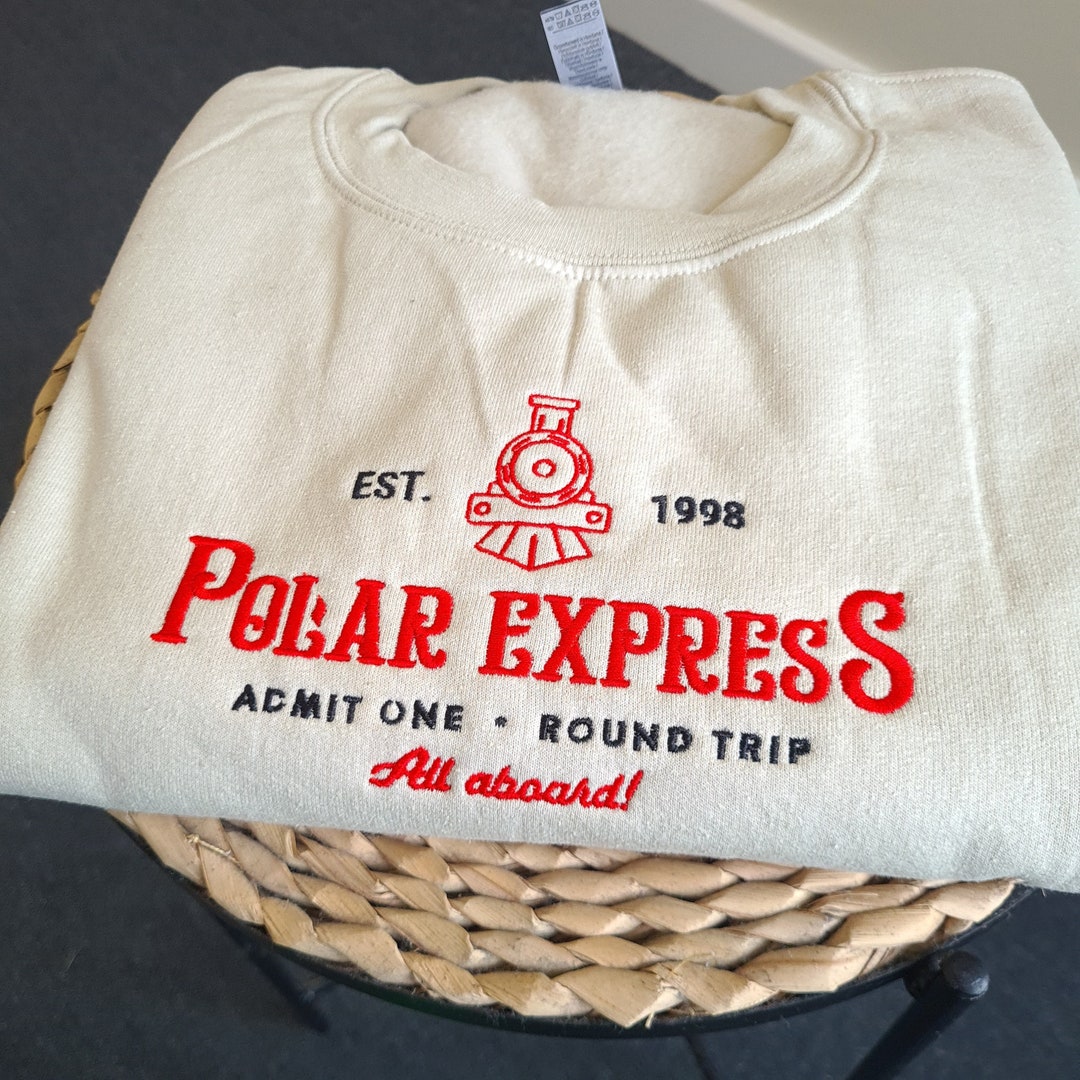 Polar Express Christmas Embroidered Sweatshirt, Christmas Jumper, Polar ...