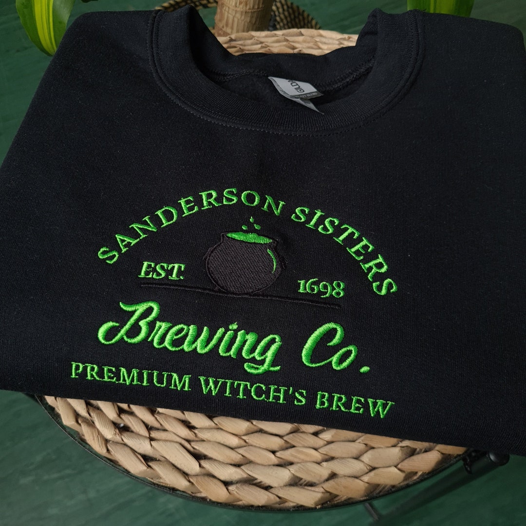 Embroidered Sweatshirt, Sanderson Sisters Halloween Sweatshirt, Vintage ...