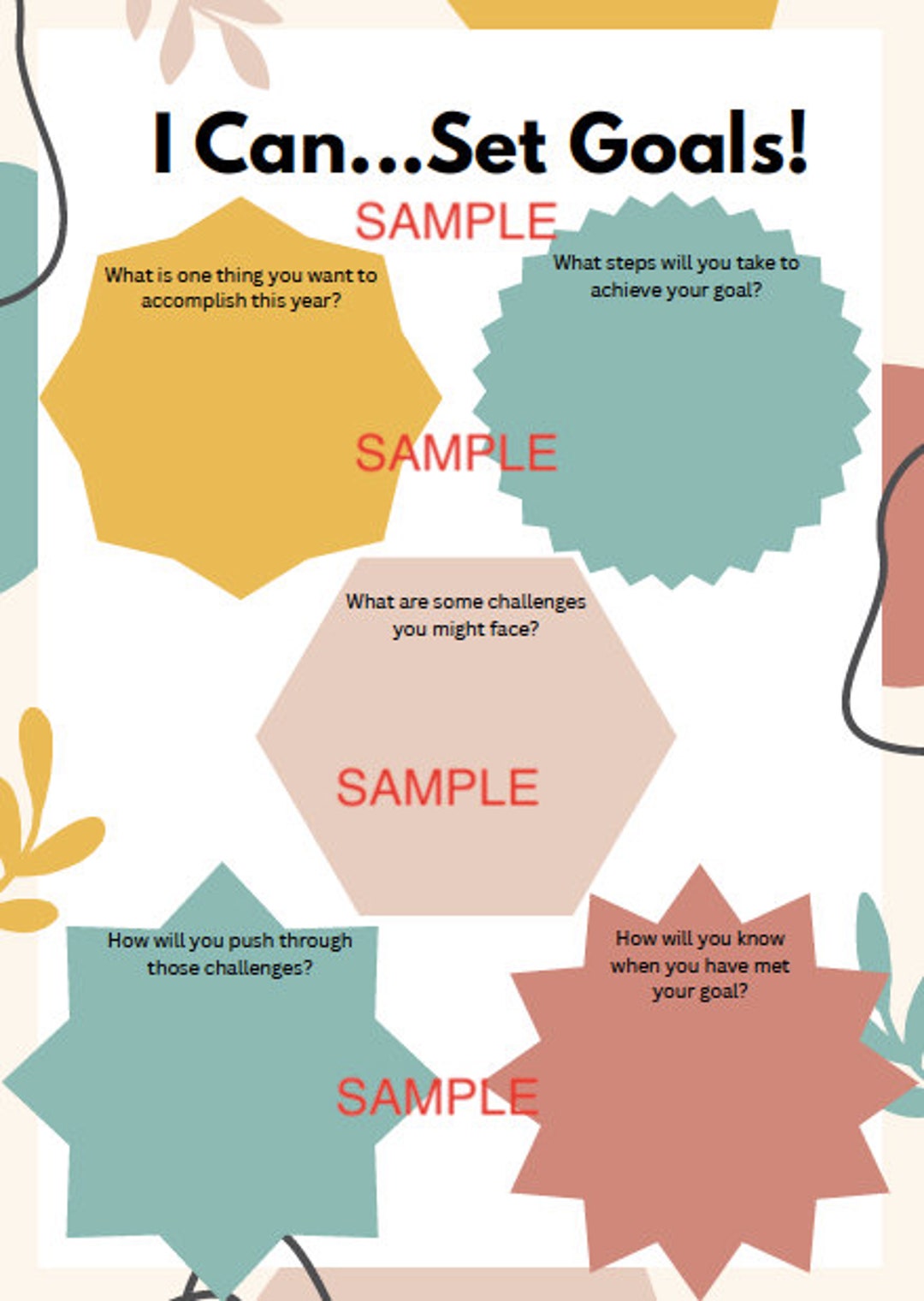 Writing Activity Goal Setting and A Letter to Myself - Etsy