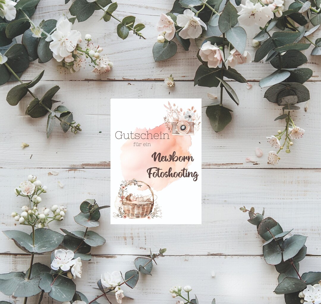 Voucher Newborn Photo Shoot, Baby Photo Shoot Voucher, Newborn Shoot ...
