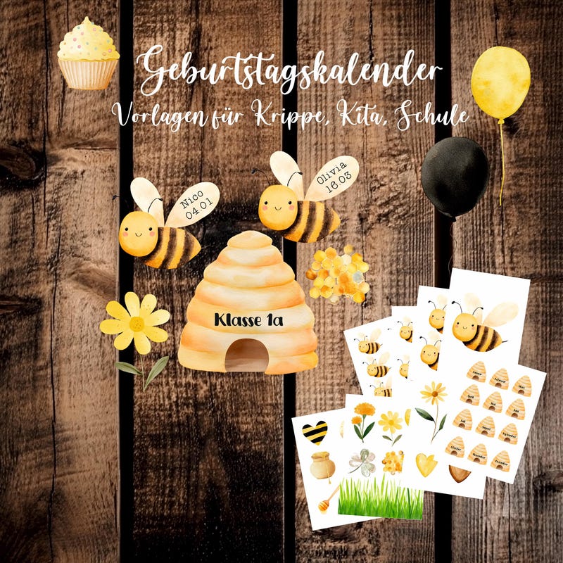 Geburtstagskalender schule baum - Etsy.de