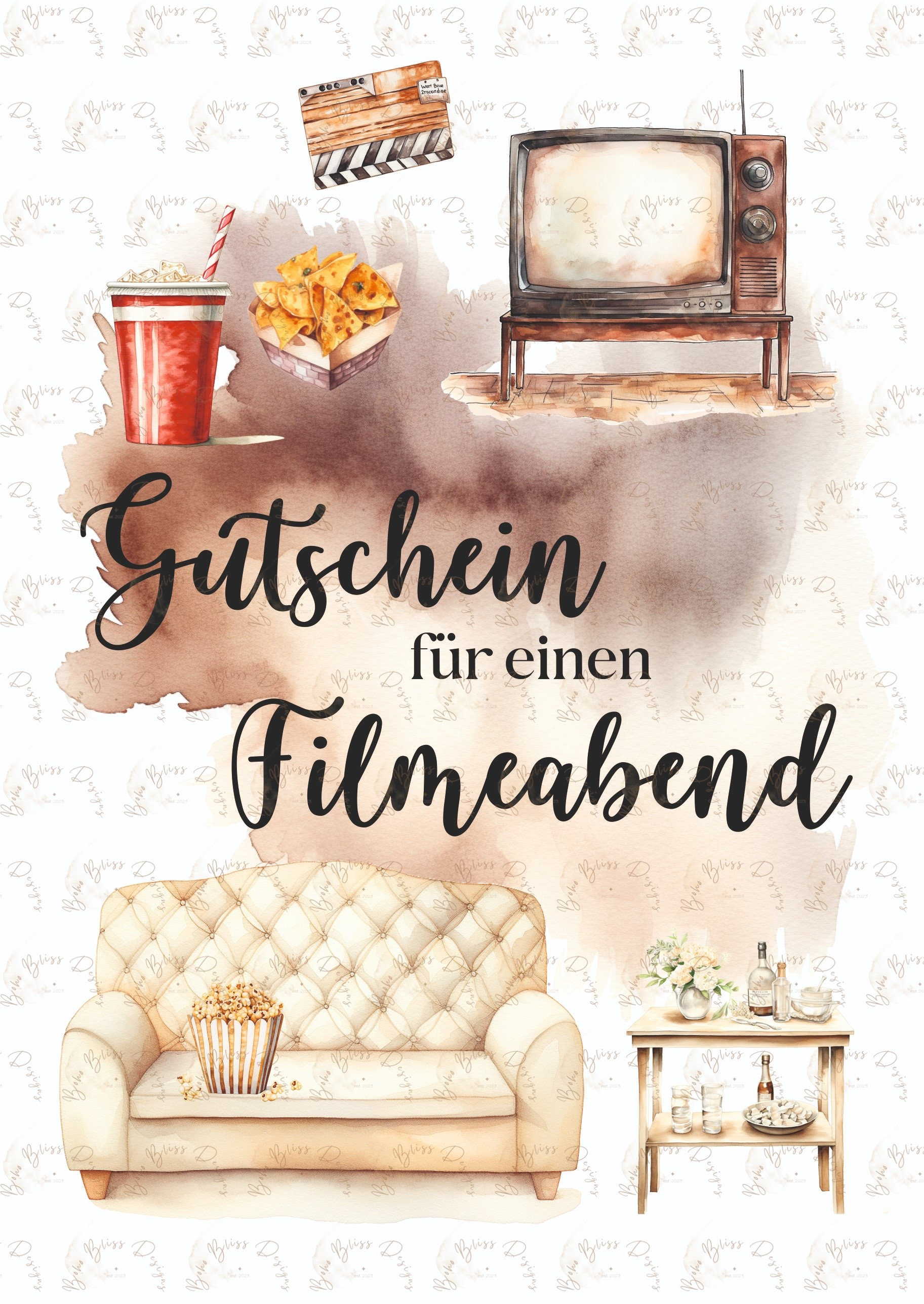 Voucher Movie Night, Voucher Movie Evening, Cinema Evening, Time for ...