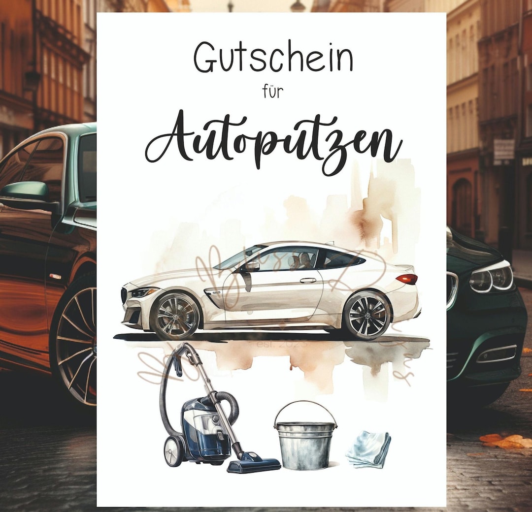 Car Wash Gift Voucher, Car Voucher, Car Cleaning Voucher, Car Wash ...