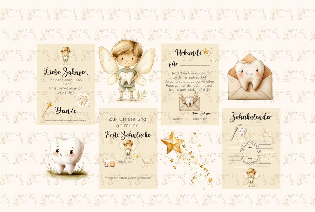Post Tooth Fairy, Tooth Fairy Gift, Card With Certificate, Tooth Fairy ...
