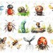 Bugs Clipart, Spring Clipart, Animal Clipart, Cute Bugs Clipart, Bugs ...