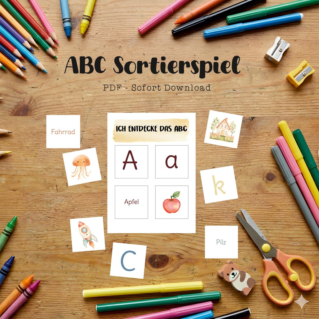 Alphabet Sorting Game, Learn ABC Letters, Toddler, Daycare ...
