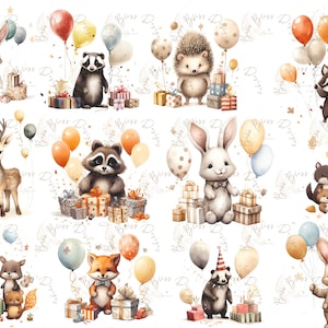 Woodland Animals, Baby Shower, Birthday Party, Party Supplies, Happy ...