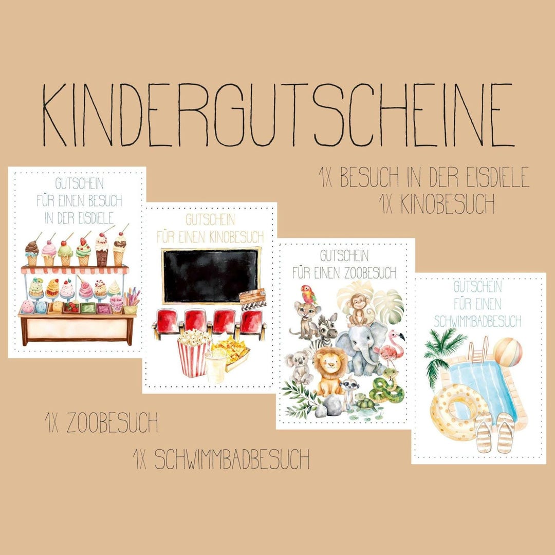 Voucher Package for Children, Gift Idea for Children, Swimming Pool ...