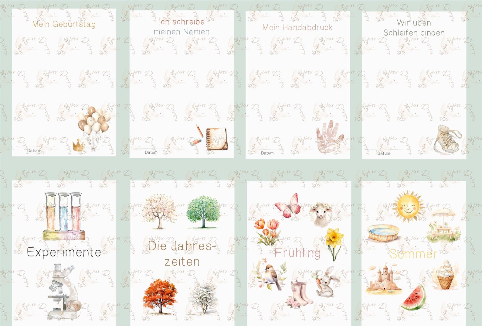 Portfolio Preschool, Portfolio Templates Kindergarten, Preschool ...