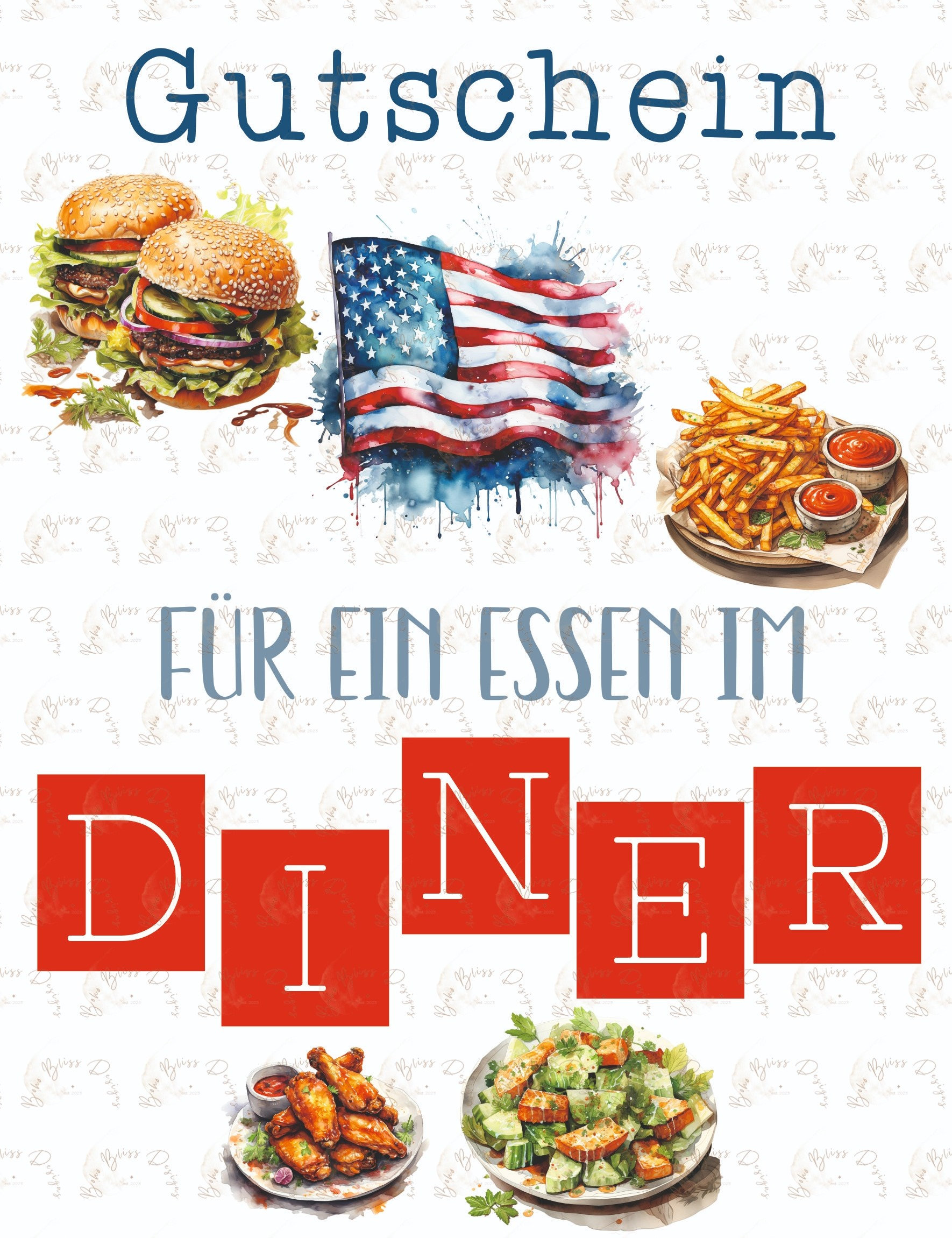 Eating Out Voucher, Restaurant Voucher, Restaurant Voucher, American ...