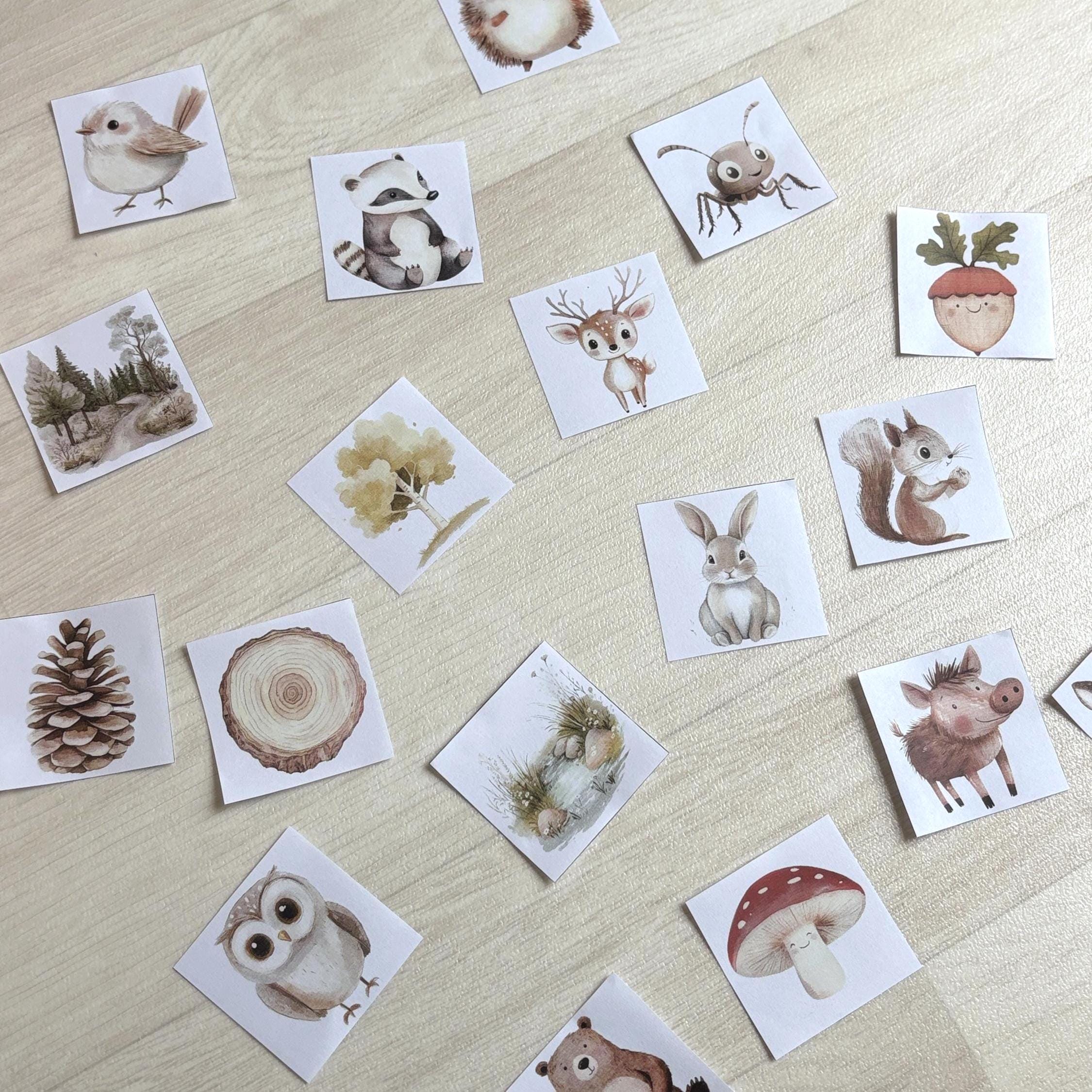 Forest Memory Game, PRINTABLE Memory Game, Memory Game Download ...