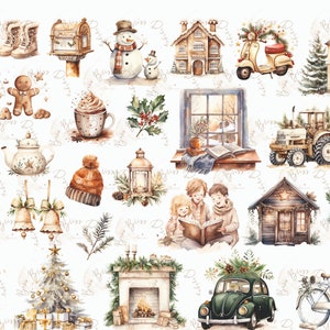 Winter Clipart, Christmas Clipart, Holiday Clipart, Cute Christmas Clip ...