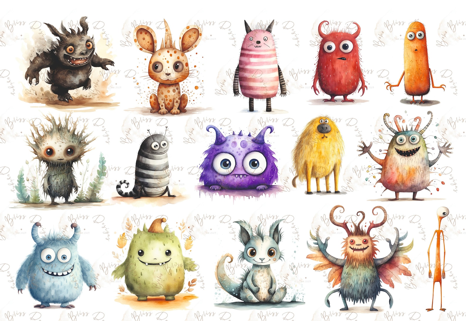 Cute Monster Clipart, Monster Clipart, Monster Clip Art, Monster Svg ...