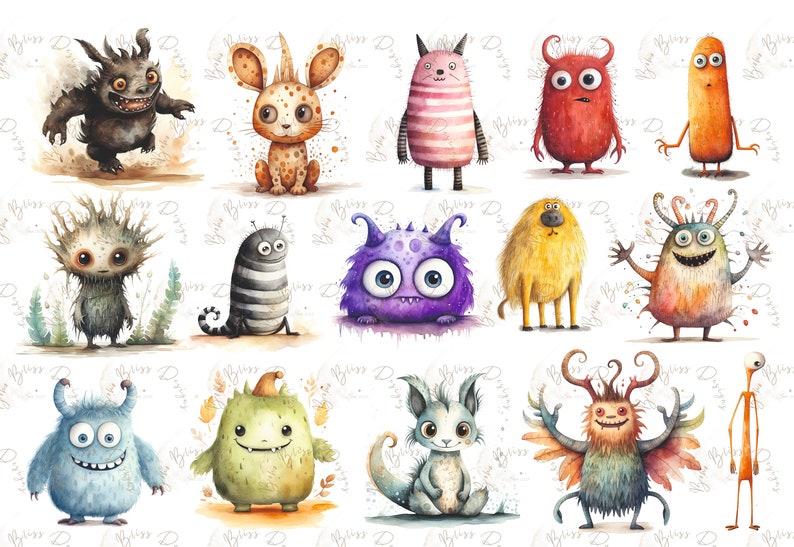 Cute Monster Clipart, Monster Clipart, Monster Clip Art, Monster Svg ...