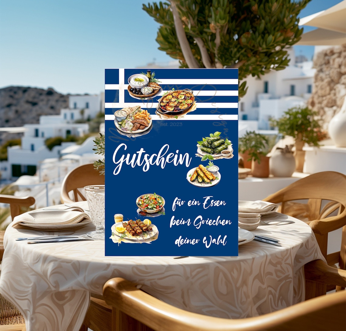 Food Voucher, Greek Food Voucher, Food Gift Voucher, Food Voucher Card ...