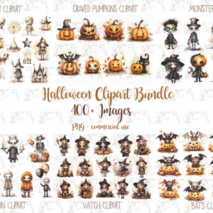 Halloween Mega Bundle, Halloween Clipart, Cute Halloween Clip Art ...