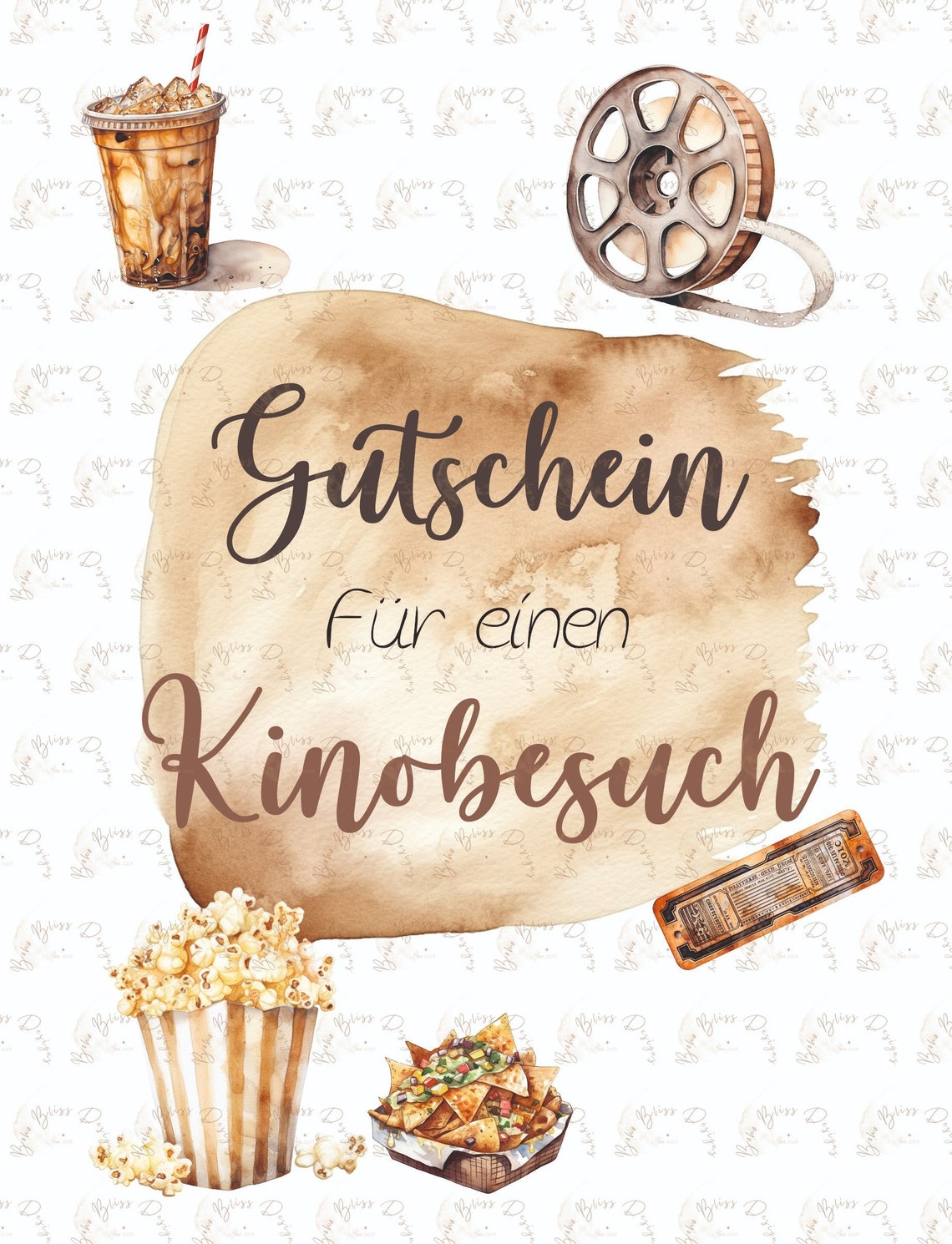 Cinema Voucher, Cinema Voucher, Cinema Voucher, Movie Night Voucher ...