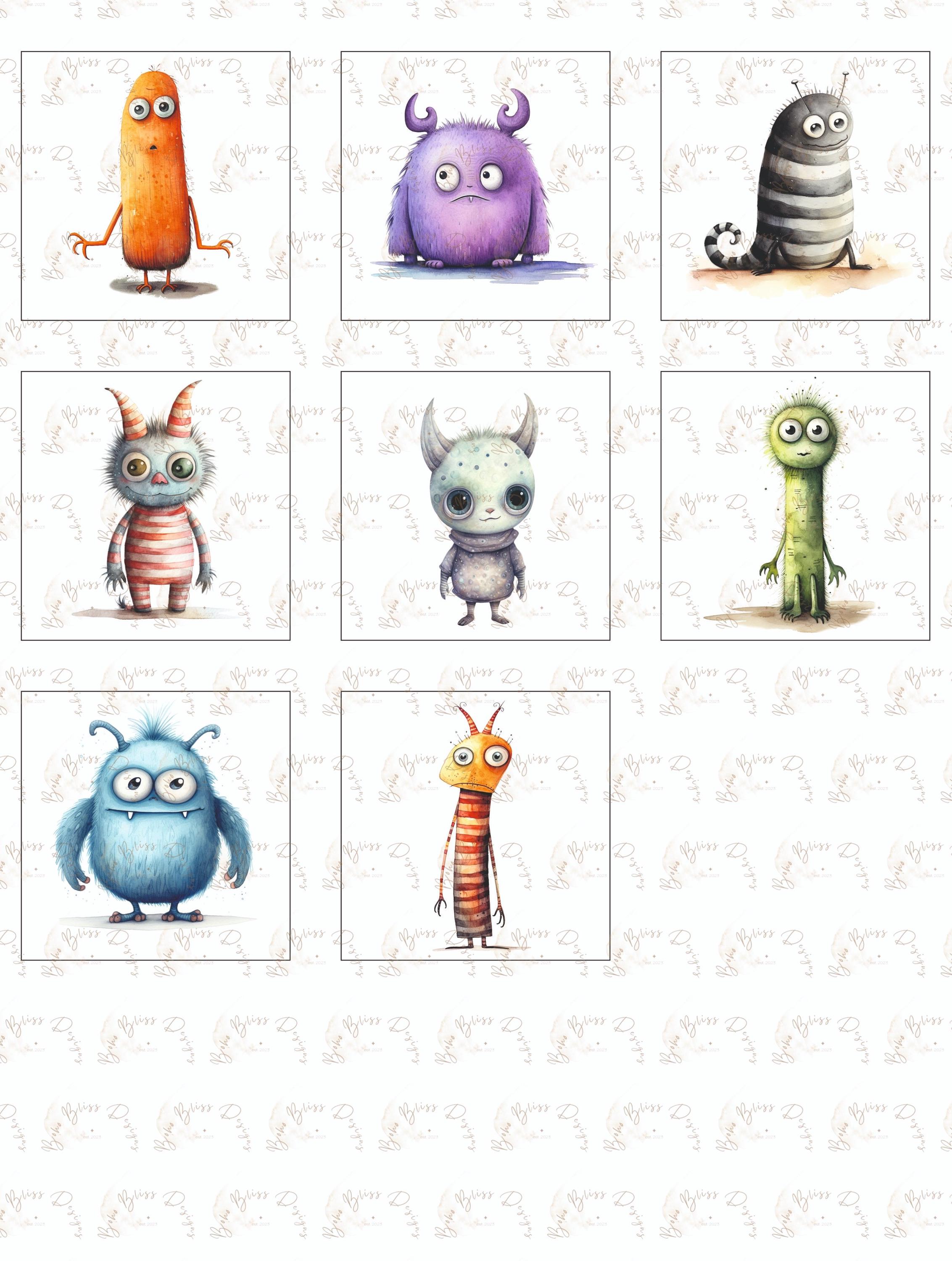 Monster Memory Game, PRINTABLE Memory Game, Memory Game Download ...
