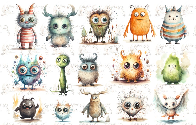 Cute Monster Clipart, Monster Clipart, Monster Clip Art, Monster Svg ...