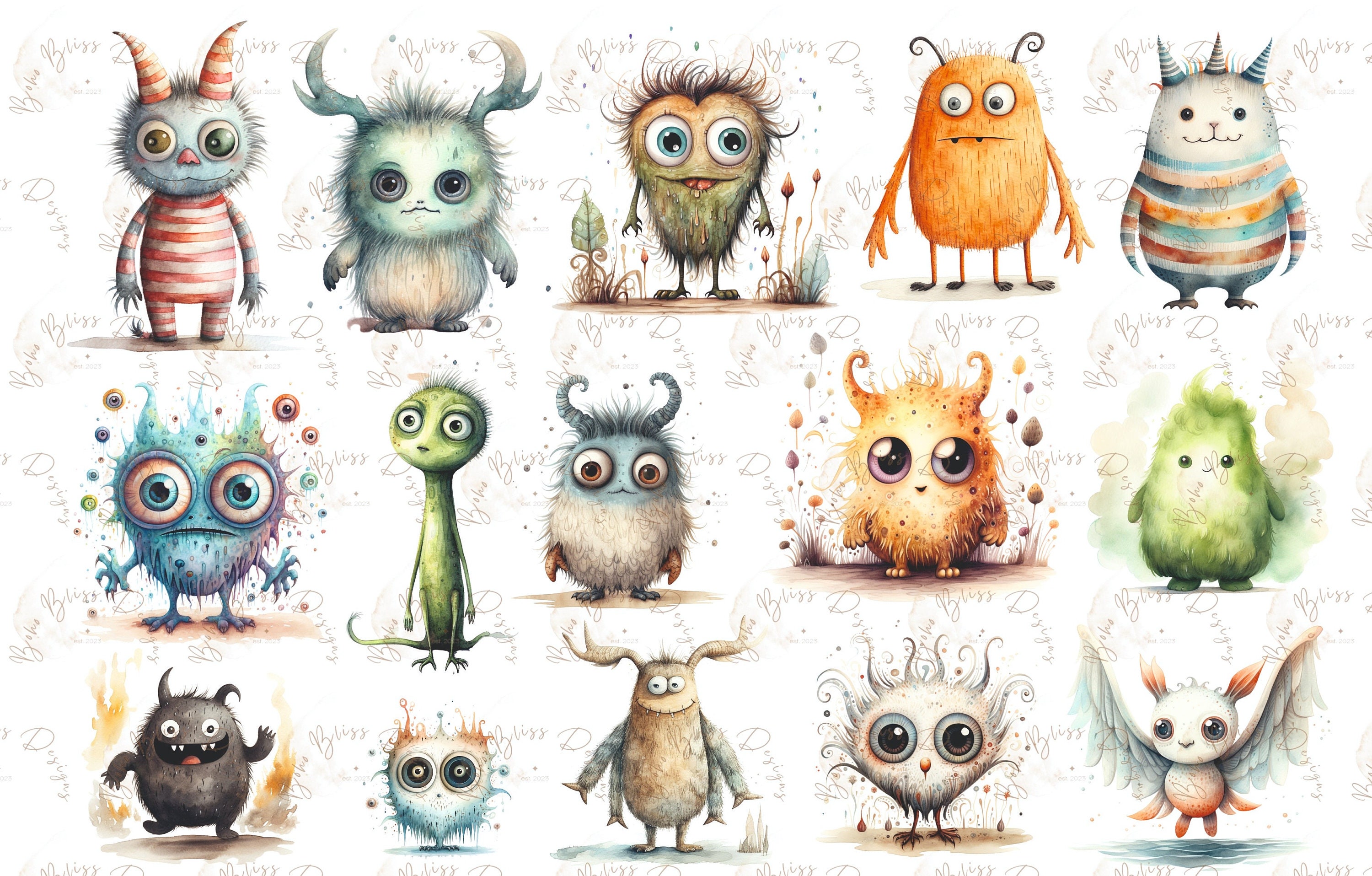 Cute Monster Clipart, Monster Clipart, Monster Clip Art, Monster Svg ...