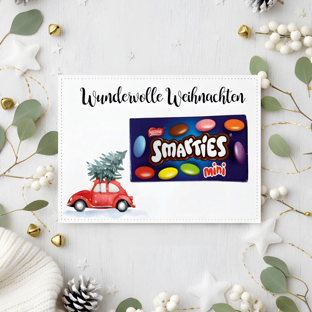 Smarties Christmas Cards, Christmas Greetings, Table Decoration, Small ...