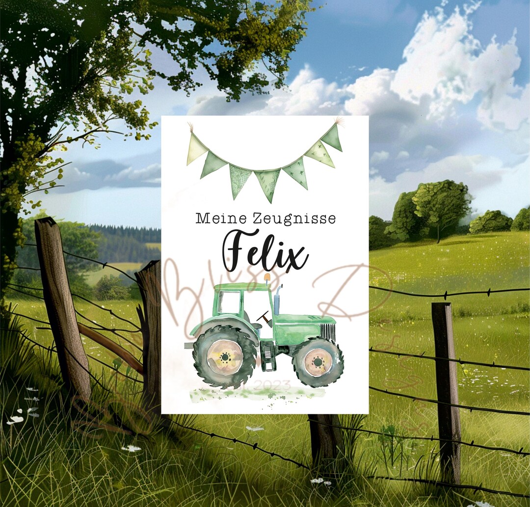 Certificate Folder Green, Certificate Folder Tractor, Certificate ...