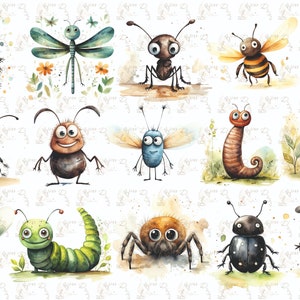 Bugs Clipart, Spring Clipart, Animal Clipart, Cute Bugs Clipart, Bugs ...
