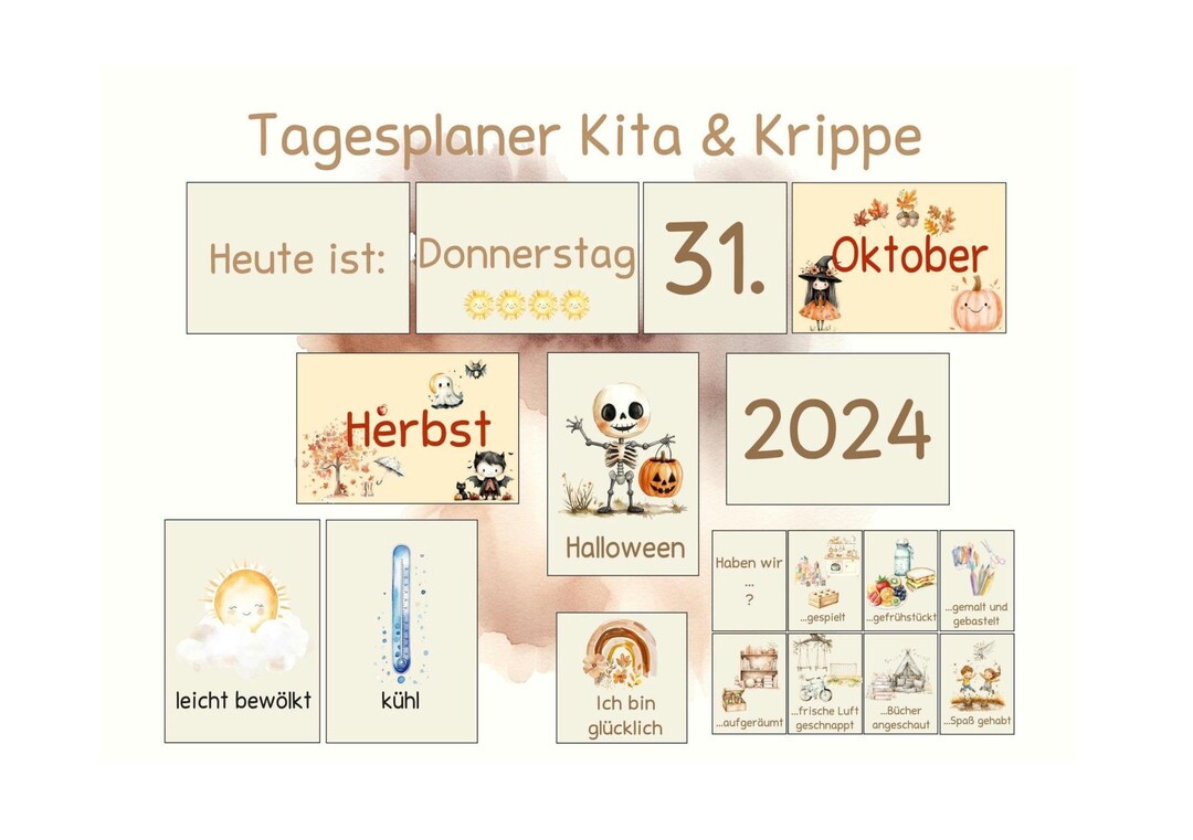 Morning Circle Cards Kindergarten, Daily Planner Kindergarten, Daily ...