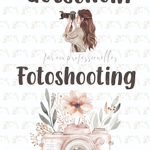 Gutschein Fotoshooting Vorlage, Gutschein zum Ausdrucken, Geschenkgutschein Shooting Fotograf ...
