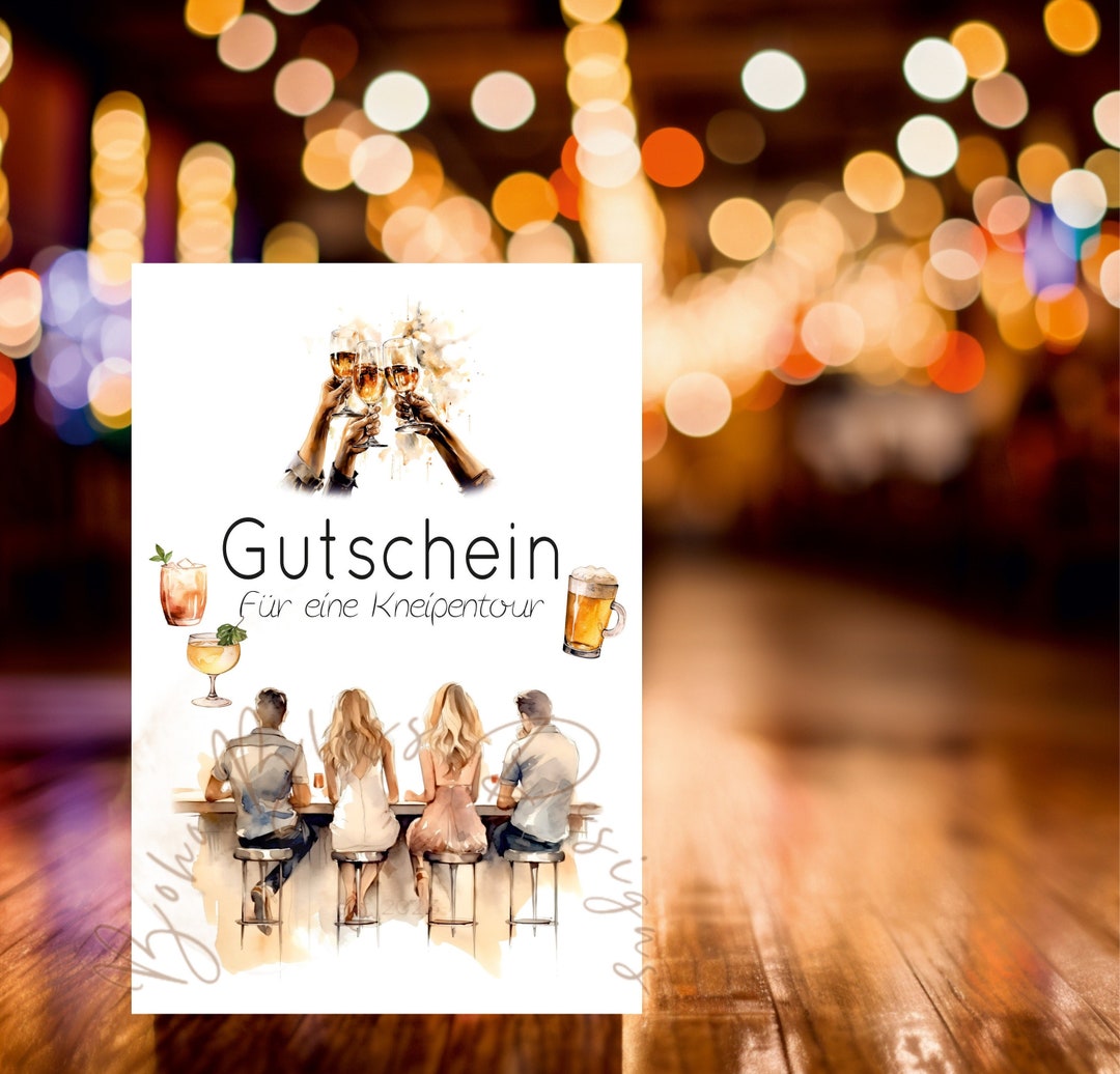 Pub Crawl Voucher, Pub Crawl Voucher, Counter Tour Voucher, Beer ...