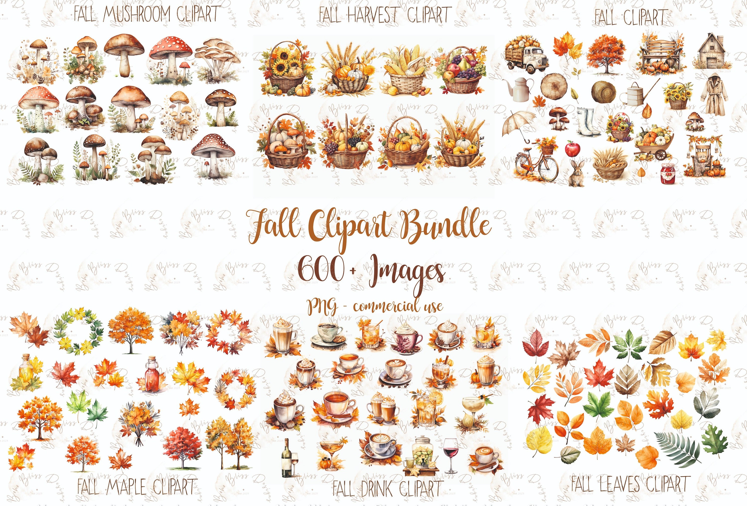 Autumn Clipart Bundles, Fall Cliparts, Fall Graphics, Fall Png, Fall ...