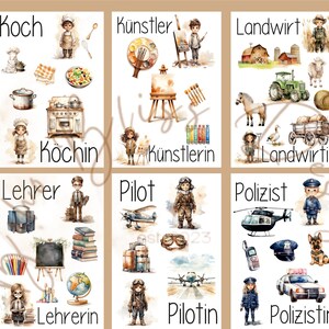 Professions Picture Cards, Professions Learning Game, Professions ...
