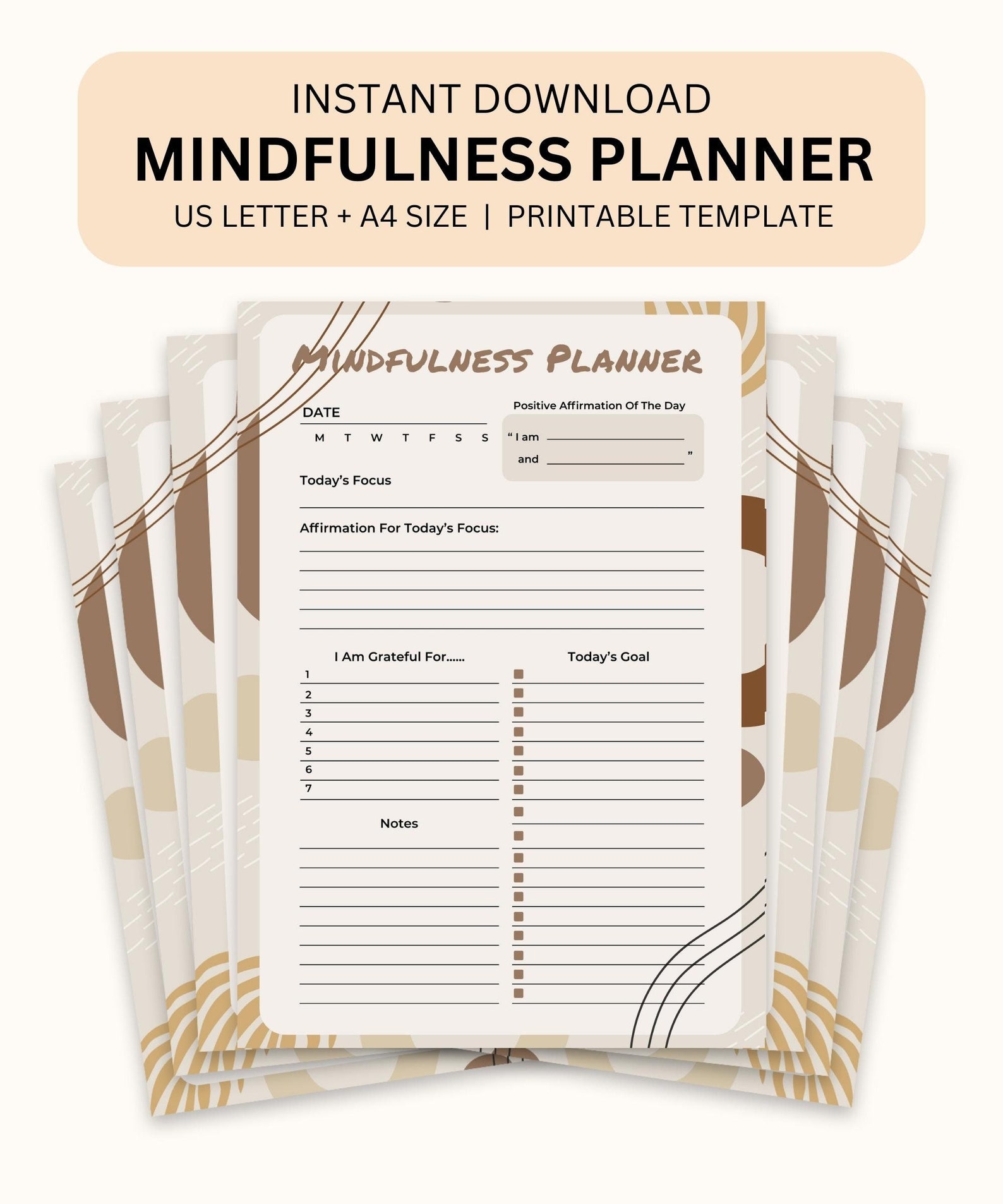 The Manifest Planner, Mindfulness Planner, Boho Planner, Manifestation ...