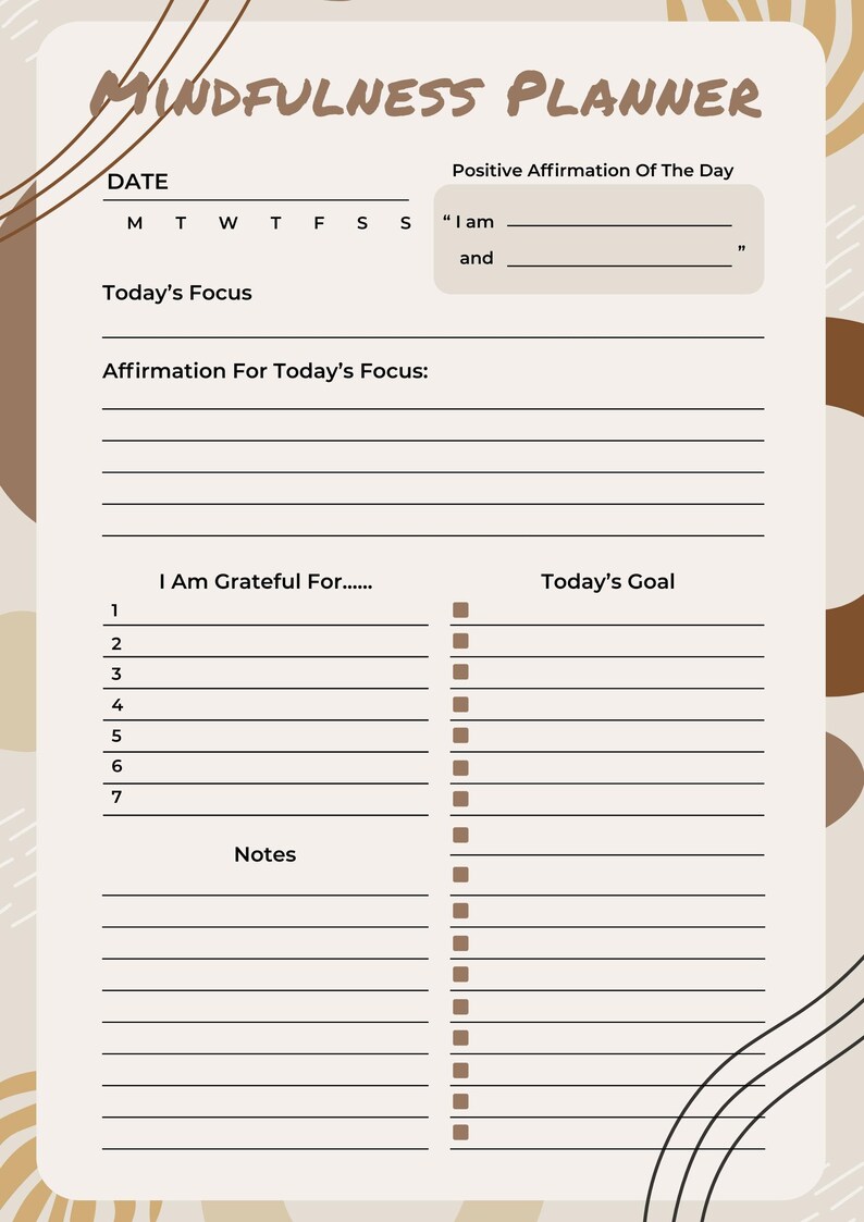 The Manifest Planner, Mindfulness Planner, Boho Planner, Manifestation ...