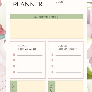 Self Care Planner, Wellness Planner, Mindful Self Love Journal ...