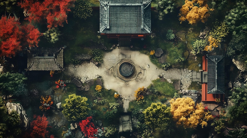 250 Japanese Themed RPG Battle Maps Bundle,dnd Maps and 90 Tokens for ...