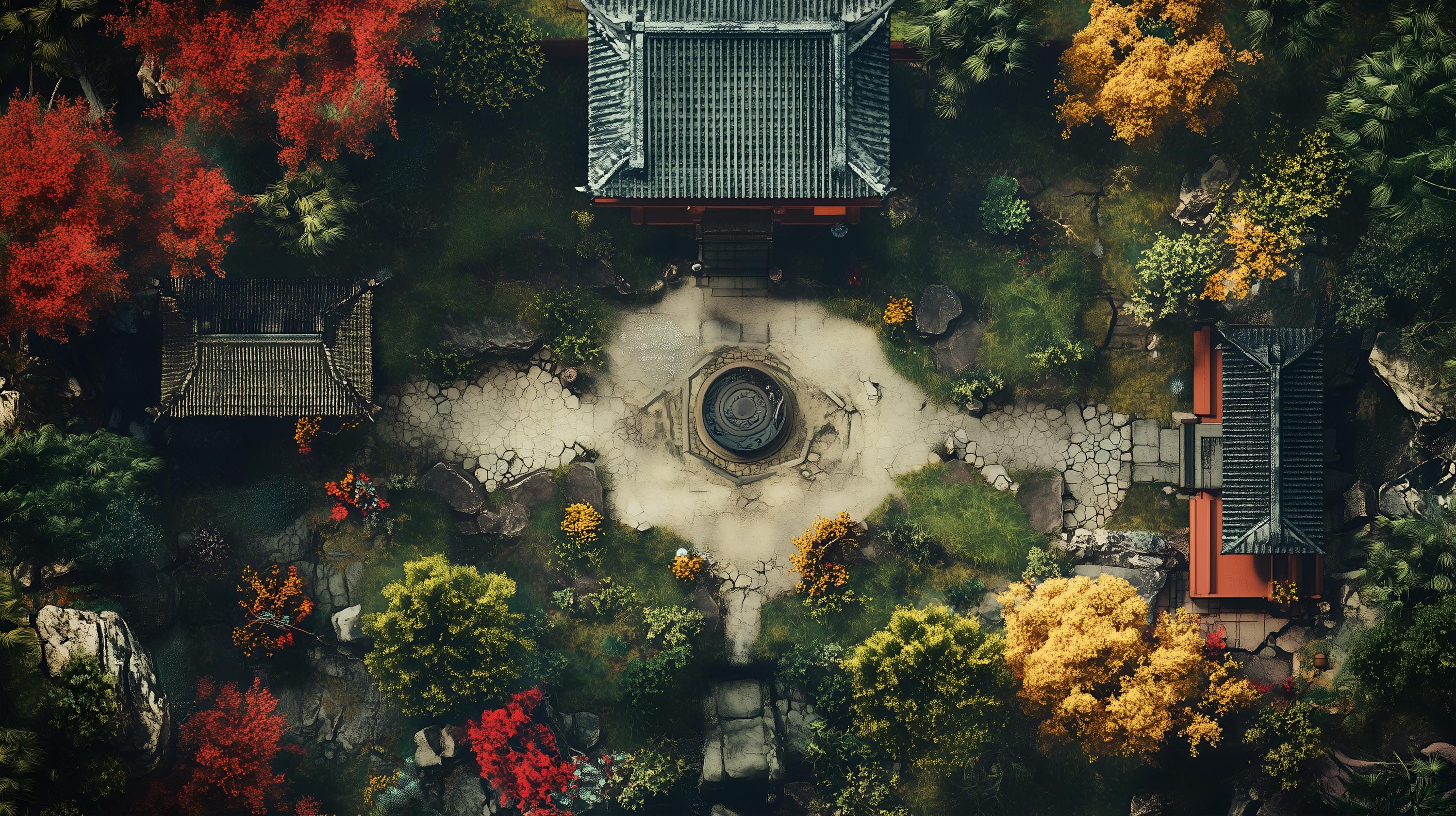 250 Japanese Themed RPG Battle Maps Bundle,dnd Maps and 90 Tokens for ...