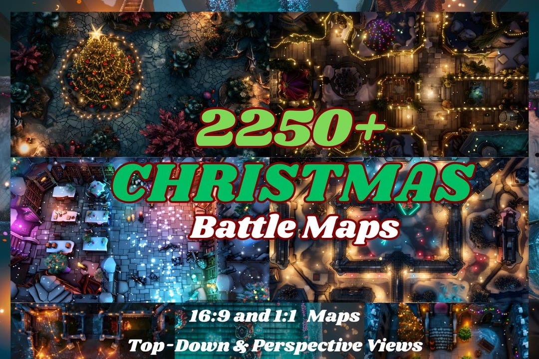Christmas Battle Maps Bundle for Rpg,maps for Dungeons & Dragons ...
