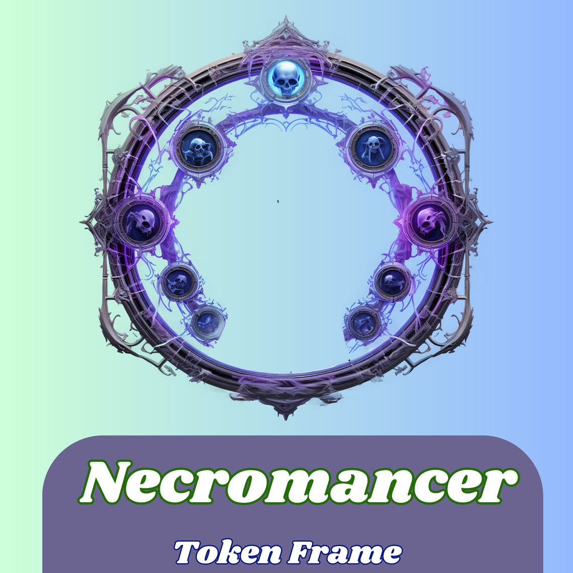 Necromancer Token Border Frame Dnd ,digital Token for Dnd,foundry VTT ...