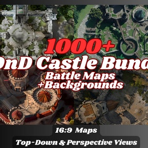 Castle Battlemaps Bundle for Rpg,maps for Dungeons & Dragons,battle Map ...