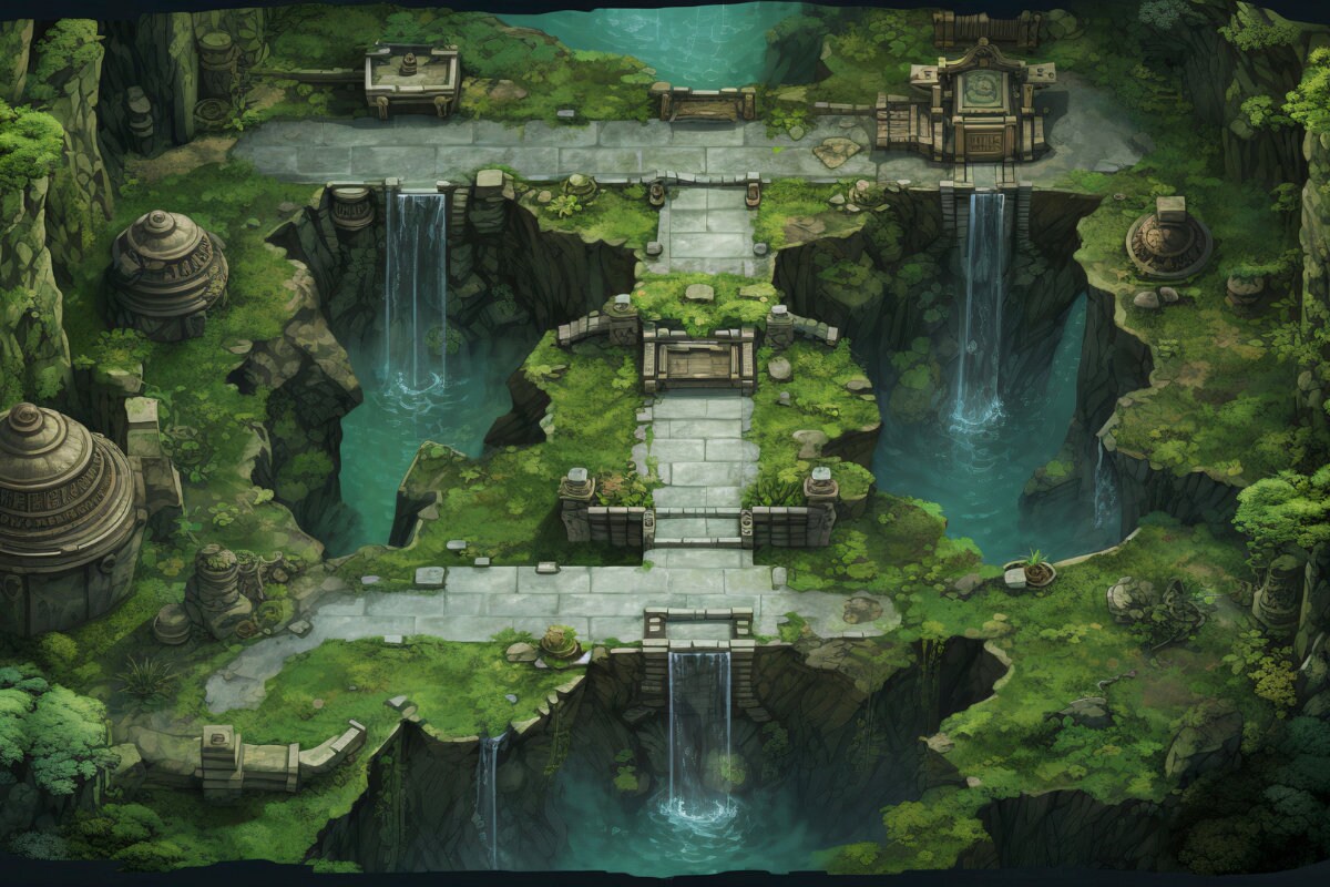 100 Elven Battle Maps Bundle Dungeons & Dragons 16:9 Top-down and ...